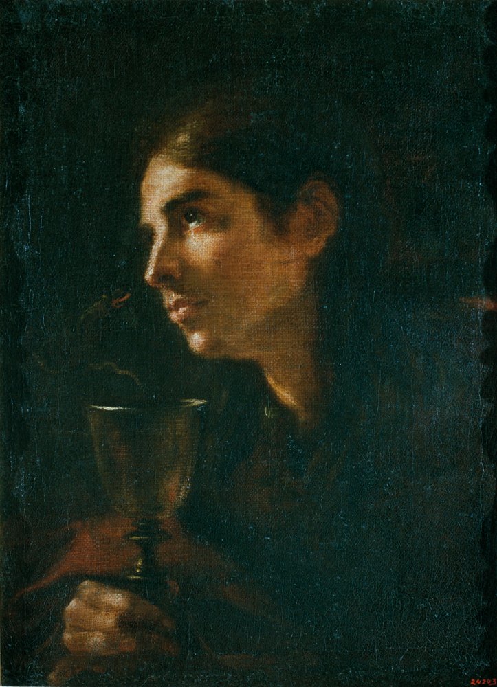 Heiliger Johannes der Evangelist von Mateo Cerezo